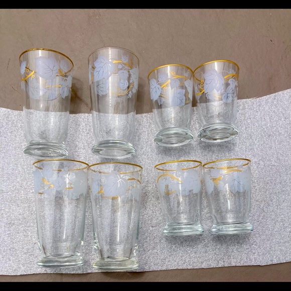 Libbey | Dining | Vintage Libbey Ivy Bower Glasses Set | Poshmark